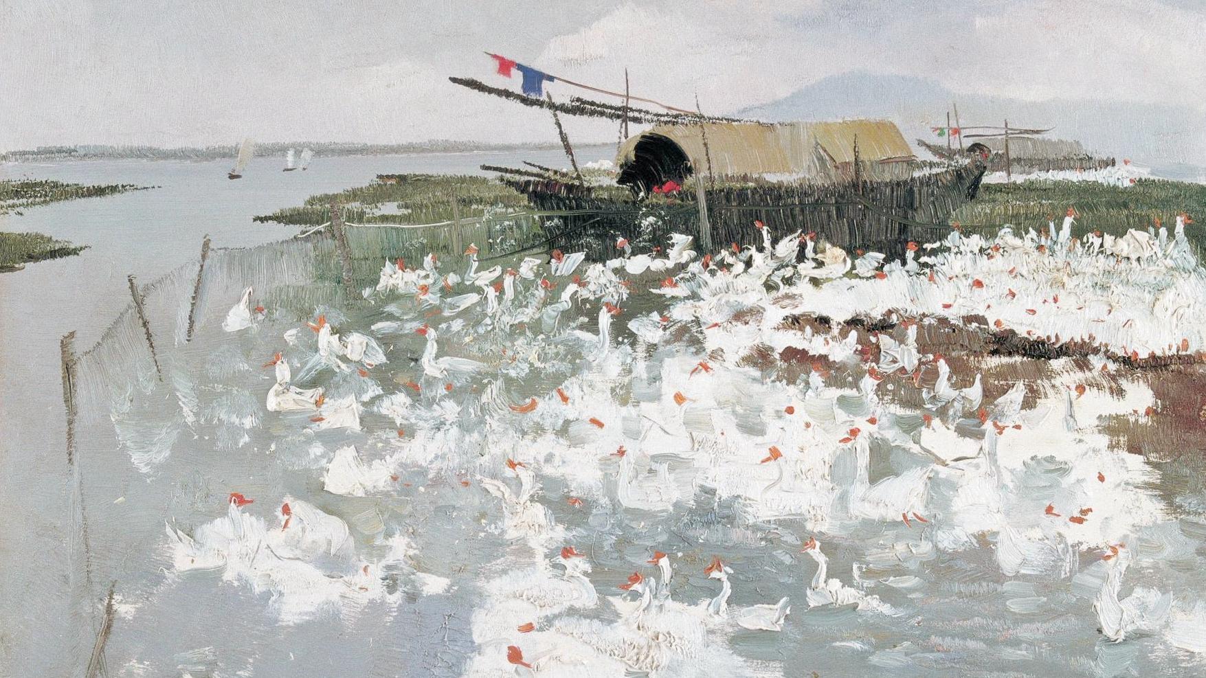 Beaux-arts en Chine : les oies du lac Tai - Wu Guanzhong - CGTN